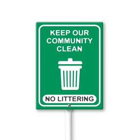 No Trash Dumping Signs