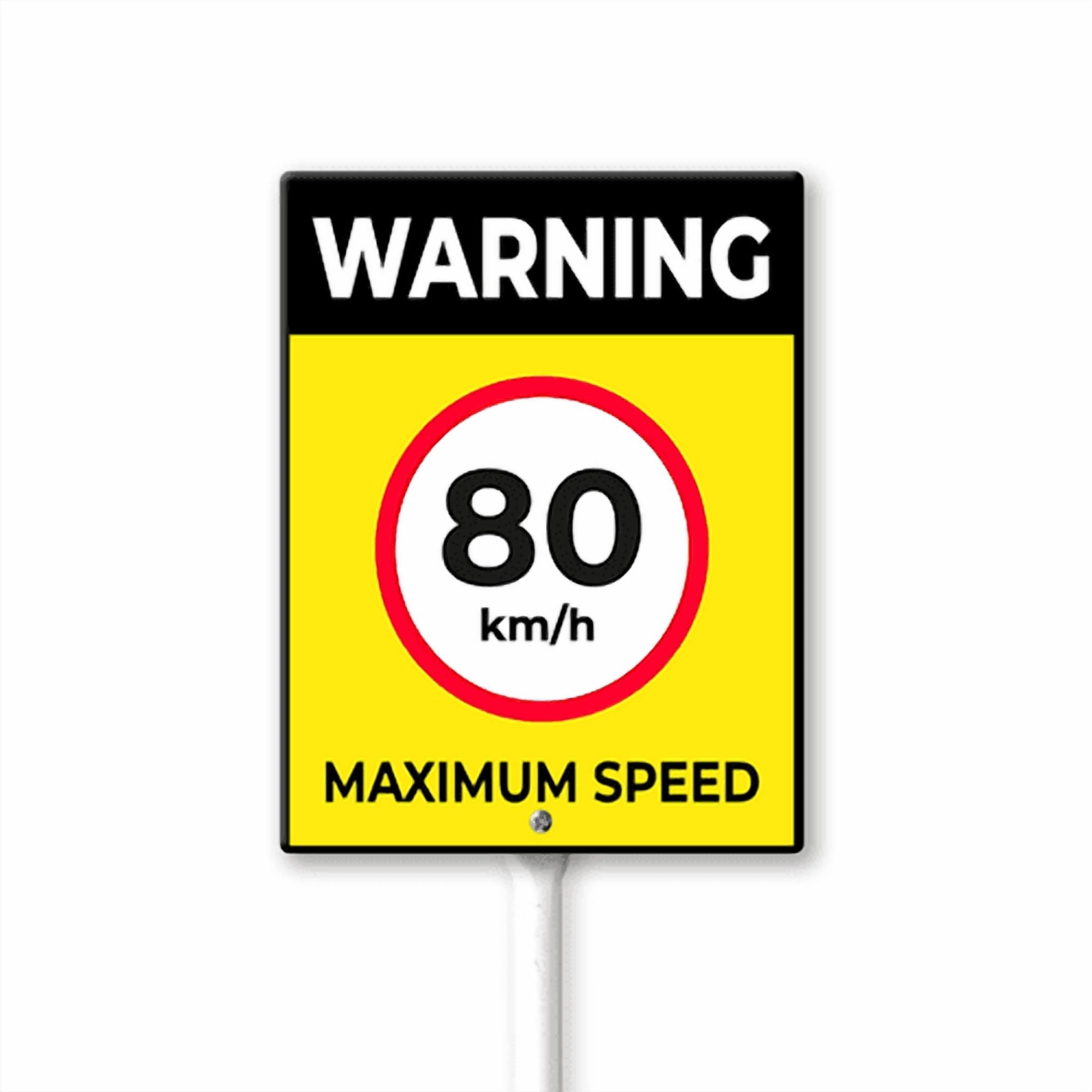 Eveokoki Maximum Speed Limit Yard Sign with Stakes 8in×12in, Sturdy ...