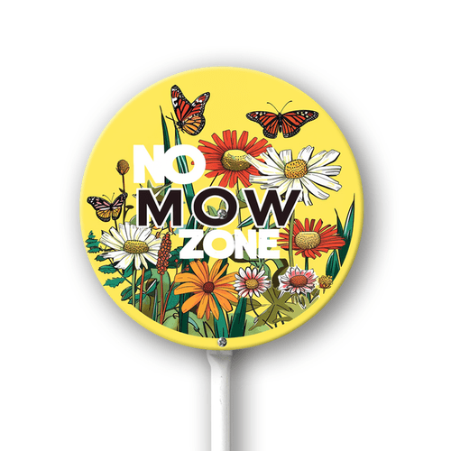 Eveokoki No Mow Zone Sign For Yard With Metal Stake Garden Signs ...