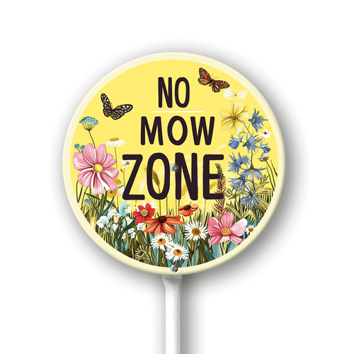Eveokoki No Mow Zone Sign For Yard With Metal Stake Garden Signs ...
