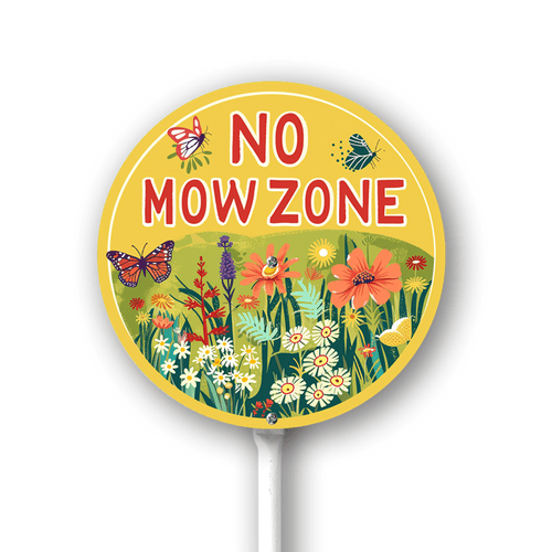 Eveokoki No Mow Zone Sign For Yard With Metal Stake Garden Signs ...