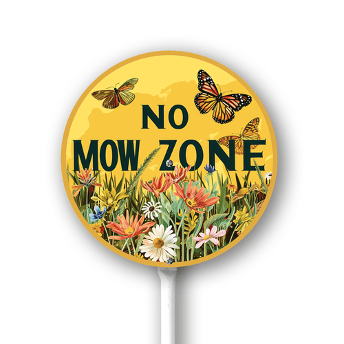 Eveokoki No Mow Zone Sign For Yard With Metal Stake Garden Signs ...