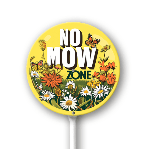Eveokoki No Mow Zone Sign For Yard With Metal Stake Garden Signs ...