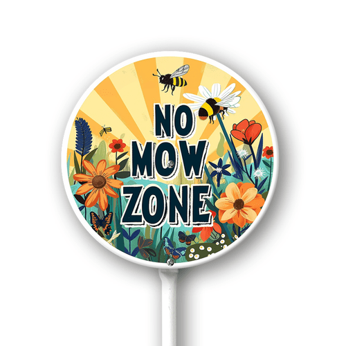 Eveokoki No Mow Zone Sign For Yard With Metal Stake Garden Signs ...