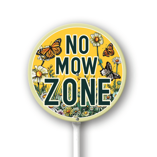 Eveokoki No Mow Zone Sign For Yard With Metal Stake Garden Signs ...
