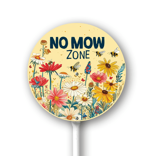 Eveokoki No Mow Zone Sign For Yard With Metal Stake Garden Signs ...
