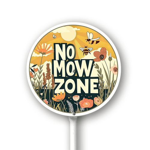 Eveokoki No Mow Zone Sign For Yard With Metal Stake Garden Signs ...