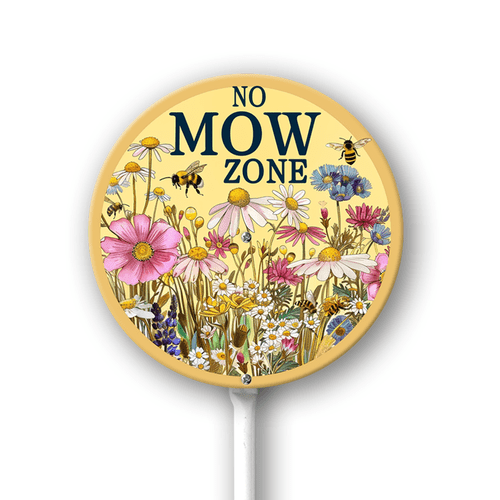 Eveokoki No Mow Zone Sign For Yard With Metal Stake Garden Signs ...