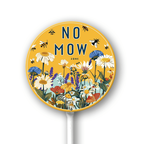Eveokoki No Mow Zone Sign For Yard With Metal Stake Garden Signs ...