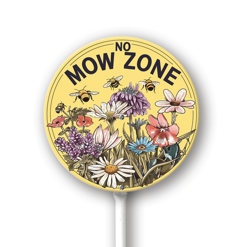 Eveokoki No Mow Zone Sign For Yard With Metal Stake Garden Signs ...