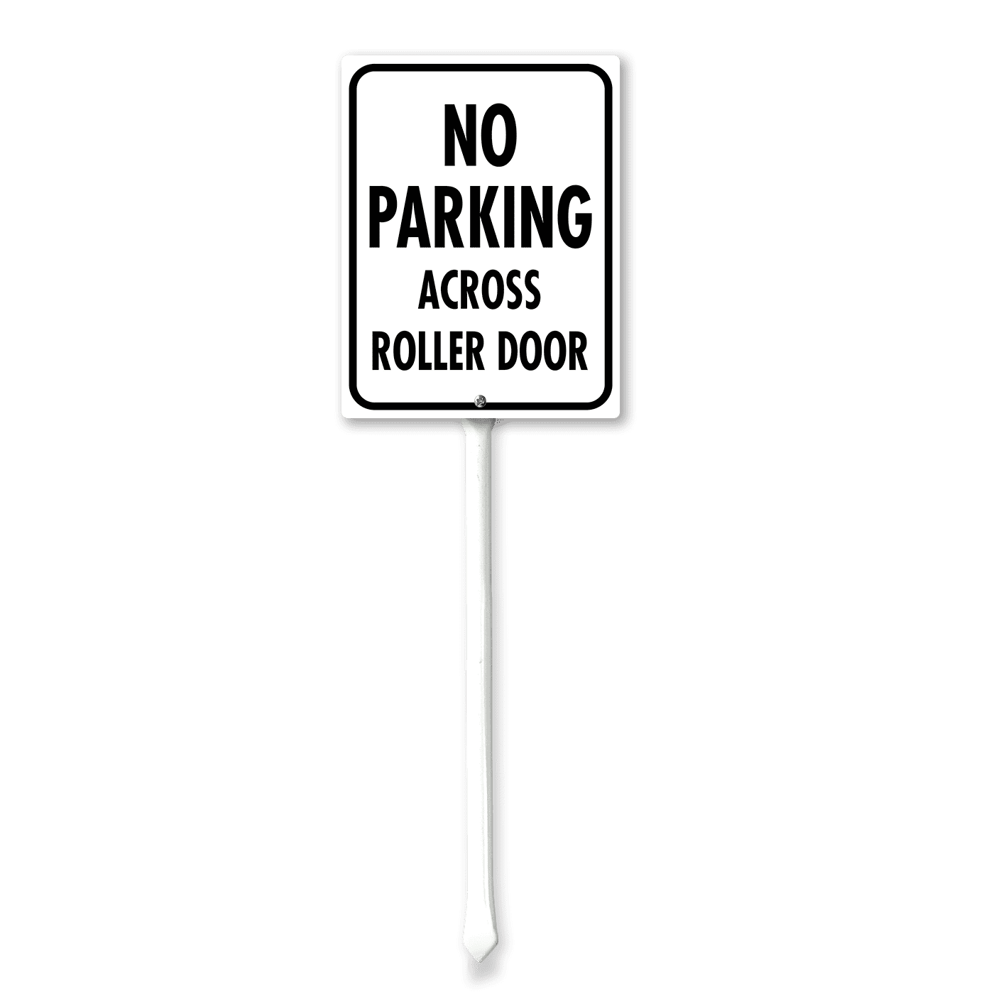 Eveokoki No Parking Across Roller Door Yard Sign with Stake 7x8.8inch ...