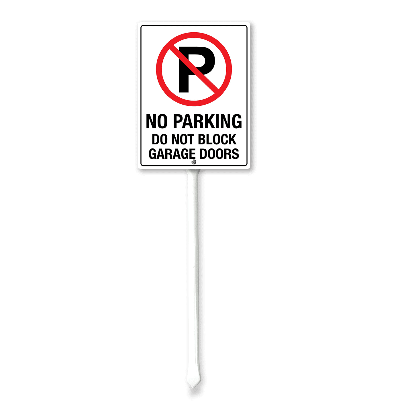 Eveokoki No Parking Do Not Block Garage Doors Yard Sign with Stake 7x8 ...