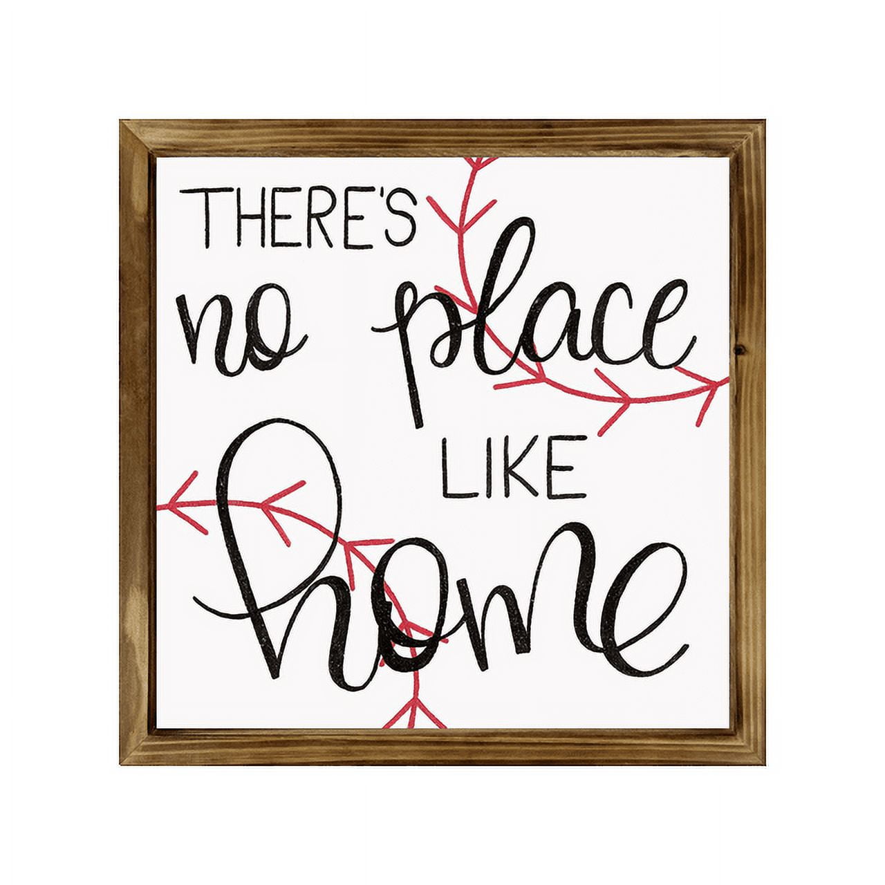 Eveokoki No Place Like Home Plate Square Rustic Wood Signs,Vintage ...