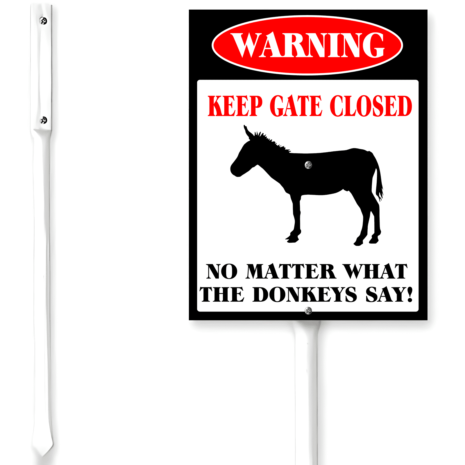 Eveokoki No Poop Zone Yard Sign, Large 12x8 inch Aluminum Metal No ...