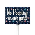 Eveokoki No Pooping In Our Yard Sign, No poop sign, 12 x 8 Inch ...