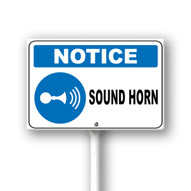 Eveokoki Outside Yard Signs Notice Sound Horn Waterproof Aluminum ...