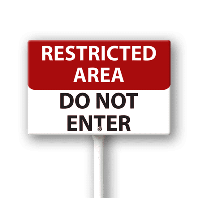 Eveokoki Outside Yard Signs Restricted Area Do Not Enter Waterproof ...