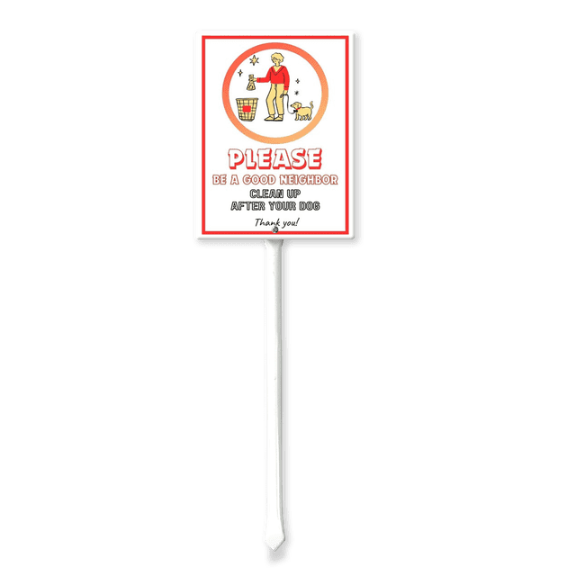Eveokoki Please Be A Good Neighbor Clean Up After Your Dog Sign with ...