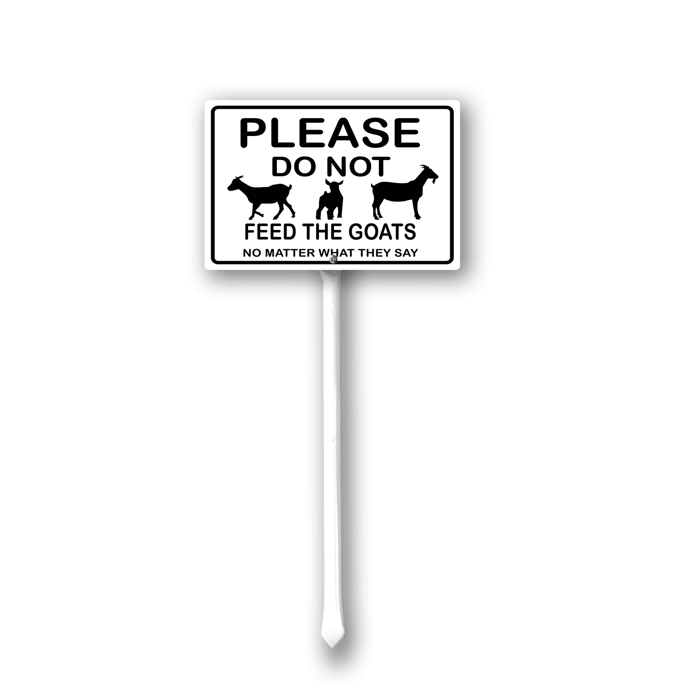 Eveokoki Please Do Not Feed the Goats Sign With Stake For Neighborhoods ...
