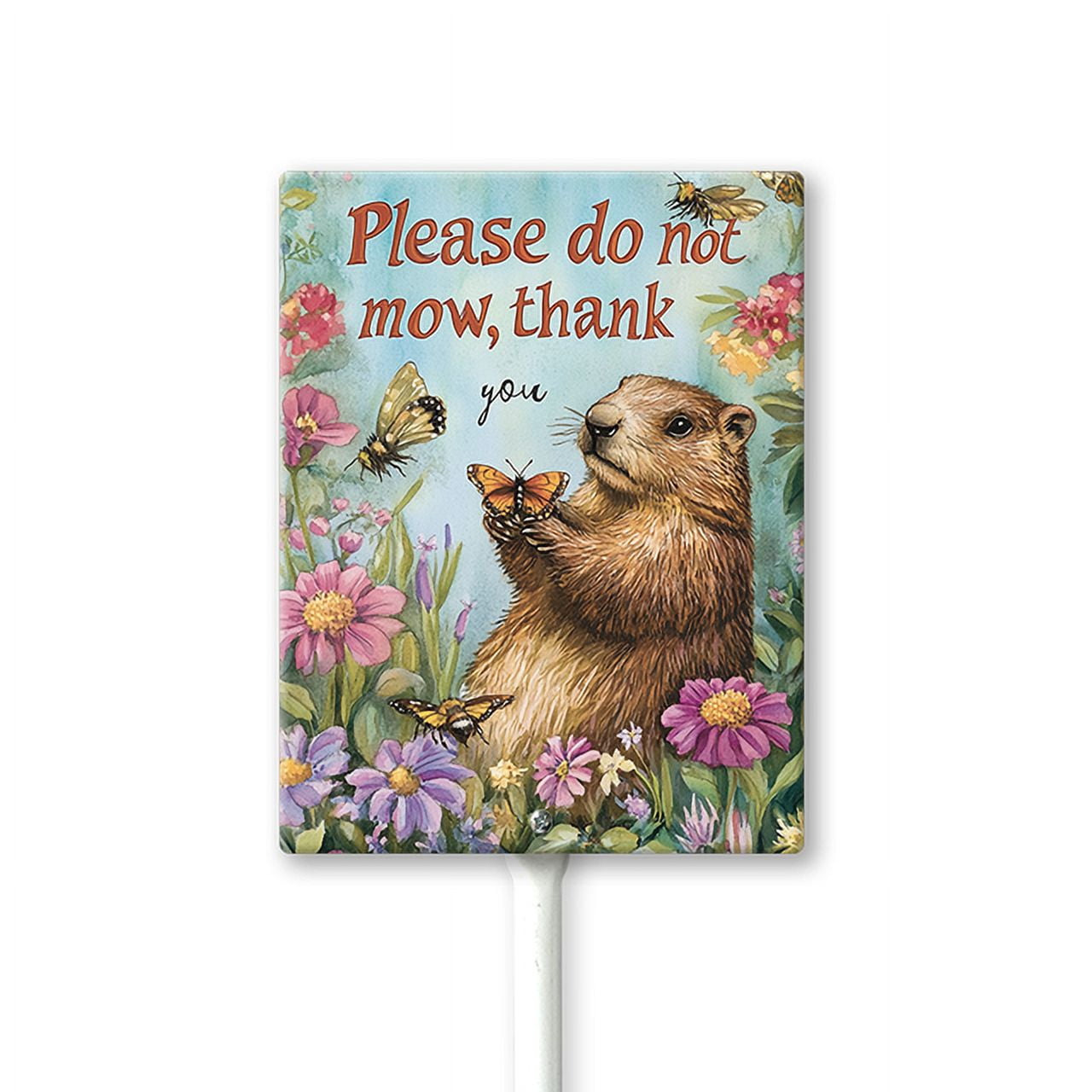 Eveokoki Please Do Not Mow Sign For Yard With Stake, Wildflowers Yard ...