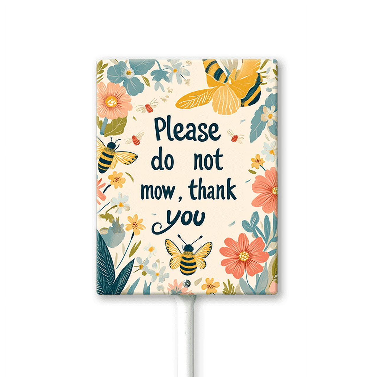Eveokoki Please Do Not Mow Sign For Yard With Stake, Wildflowers Yard ...