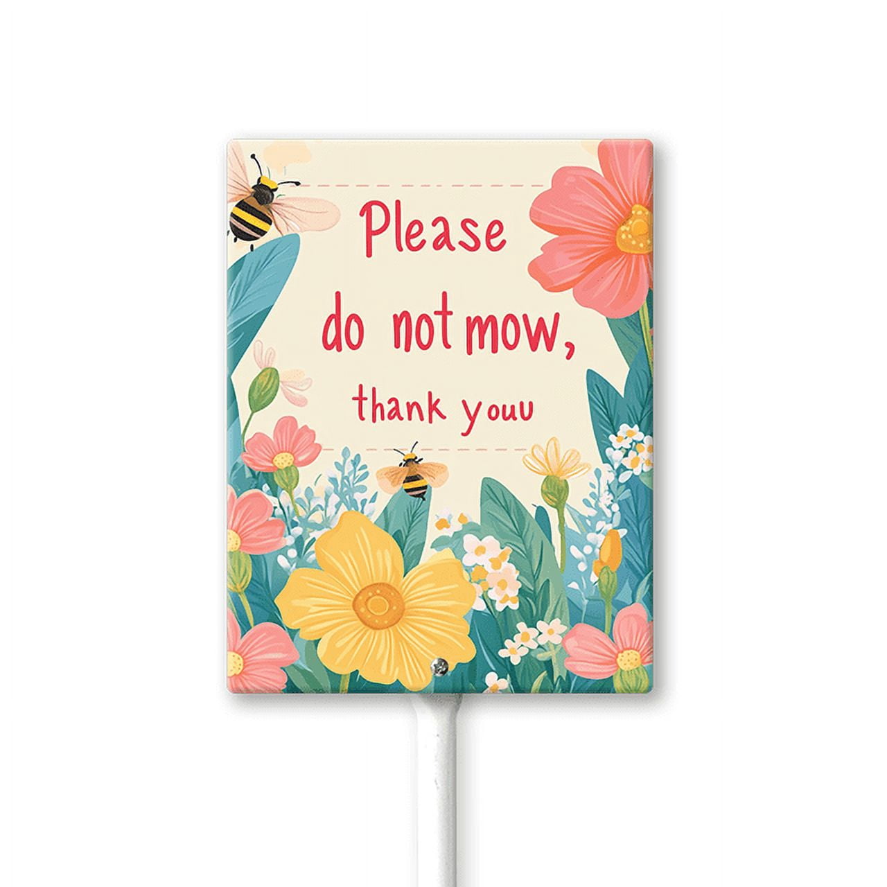 Eveokoki Please Do Not Mow Sign For Yard With Stake, Wildflowers Yard ...