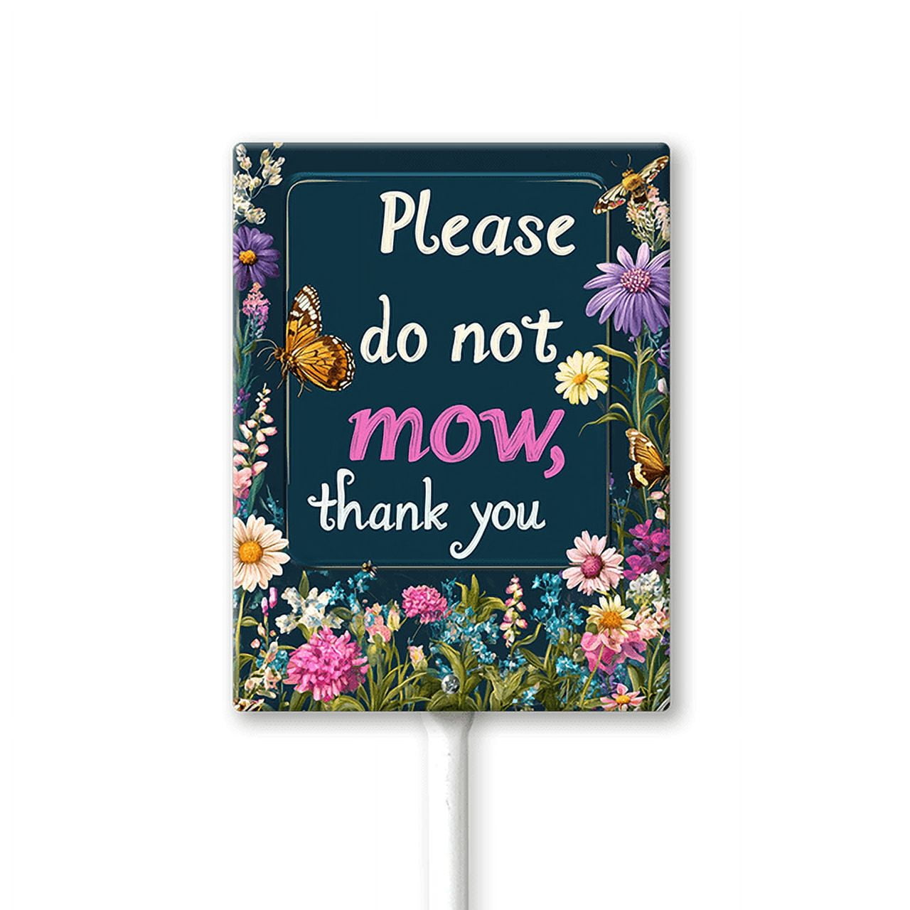 Eveokoki Please Do Not Mow Sign For Yard With Stake, Wildflowers Yard ...