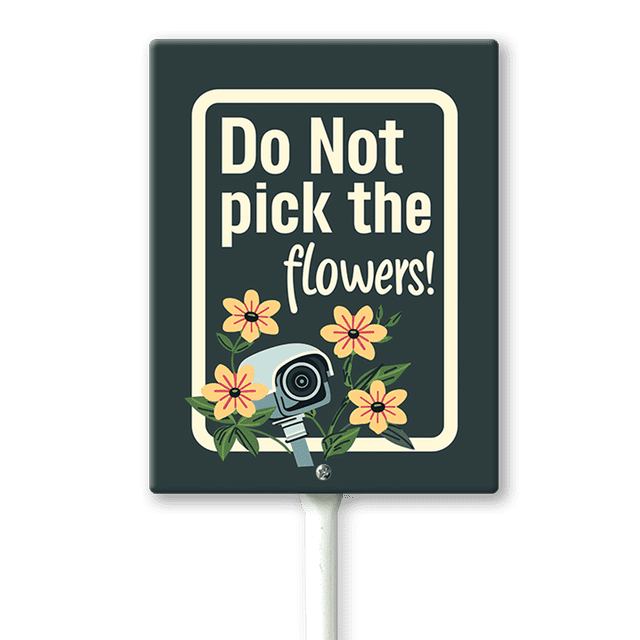 Eveokoki Please Do Not Pick The Flowers Sign with Stake Metal Yard Sign ...