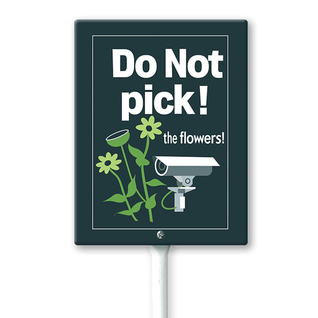 Eveokoki Please Do Not Pick The Flowers Sign with Stake Metal Yard Sign ...