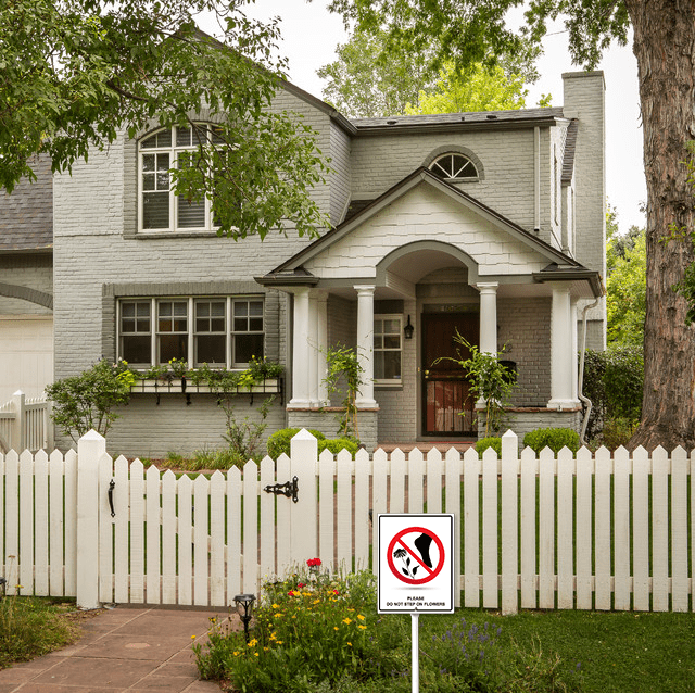 Eveokoki Please Do Not Step On Flower Sign With Metal Stake, 4.6" x 6 ...