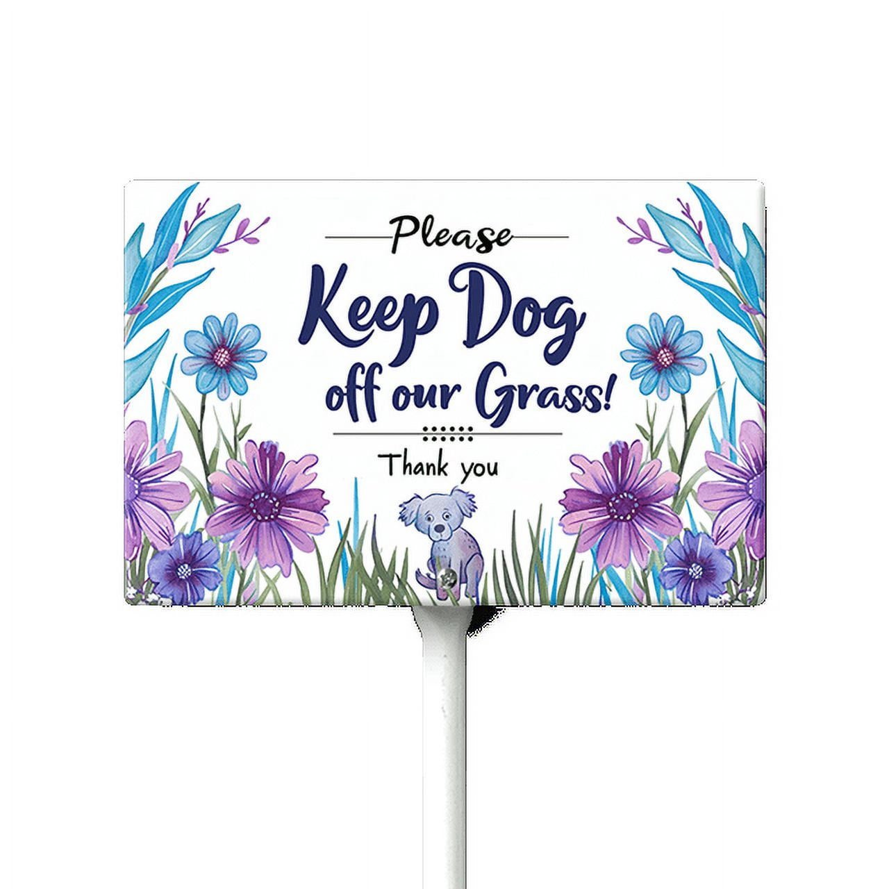 Eveokoki Please Keep Dogs Off Our Grass Sign, 12" x8" Stay Off Grass ...
