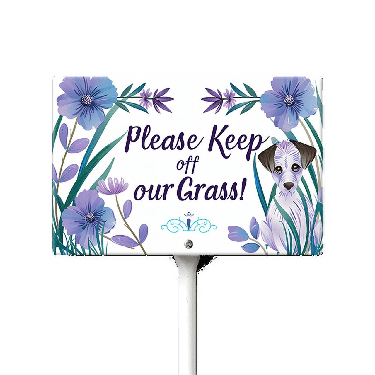 Eveokoki Please Keep Off Our Grass Sign, 12" x8" Stay Off Grass ...