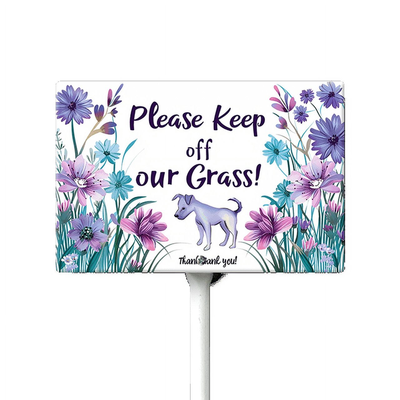 Eveokoki Please Keep Off Our Grass Sign, 12" x8" Stay Off Grass ...