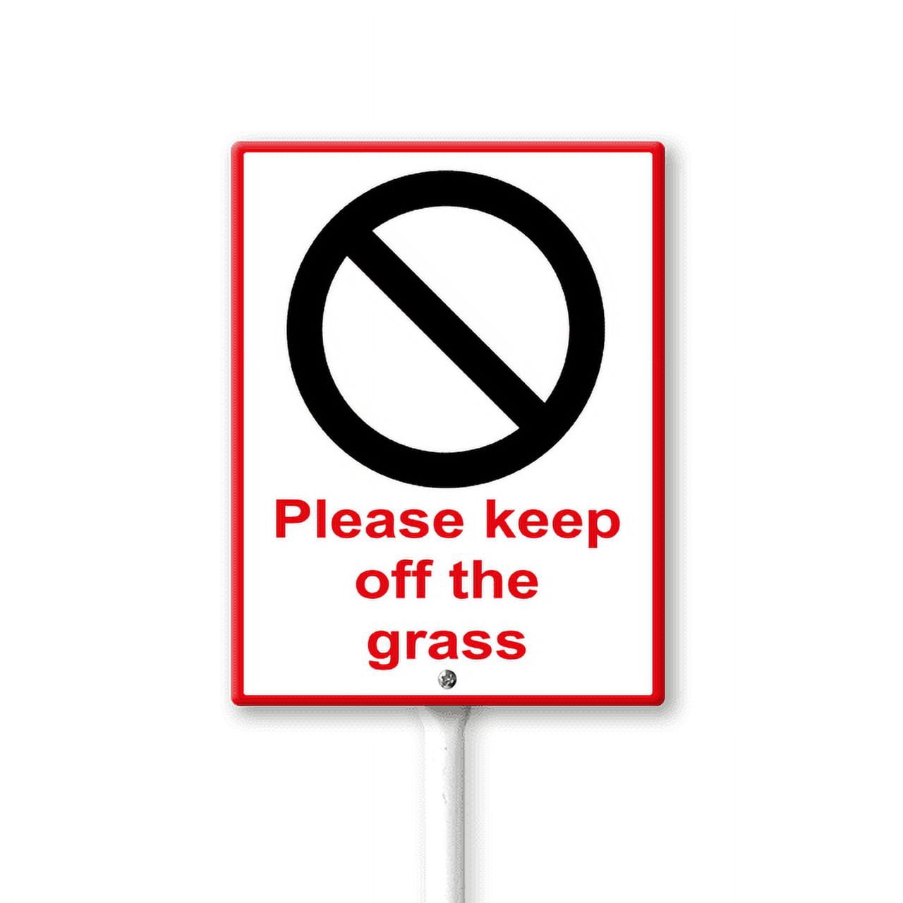 Eveokoki Please Keep Off The Grass Yard Sign with Stakes 8x12in, Sturdy ...