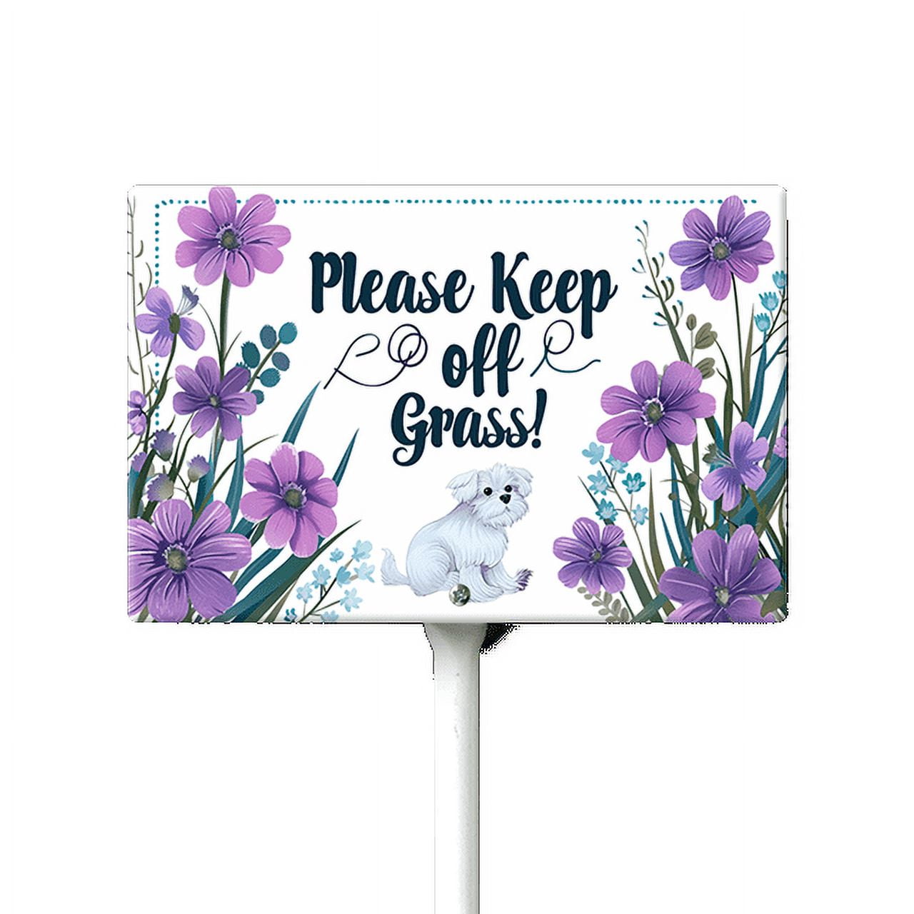 Eveokoki Please Keep Off Grass Sign, 12" x8" Stay Off Grass Aluminum ...