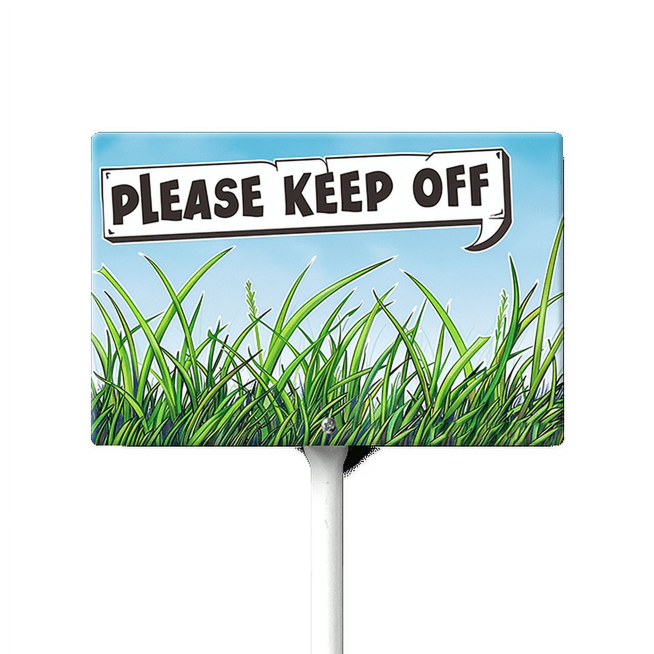 Eveokoki Please Keep Off The Grass Sign 12" x 8" Stay Off Grass Yard ...