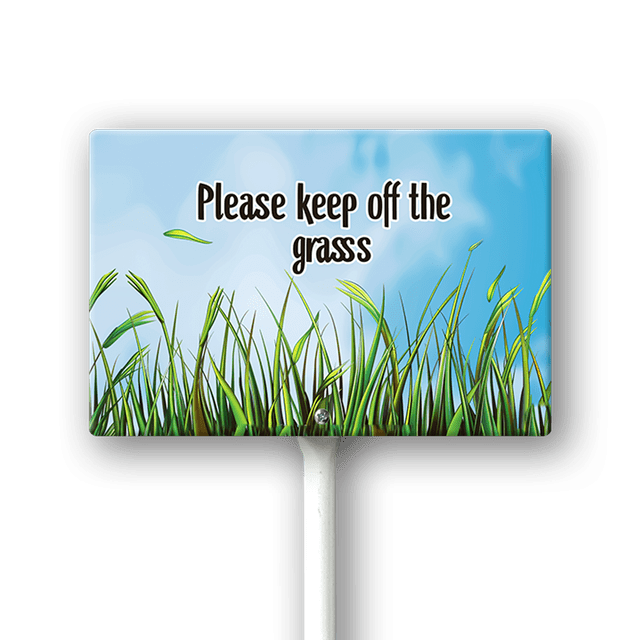 Eveokoki Please Keep Off The Grass Sign 12" x 8" Stay Off Grass Yard ...