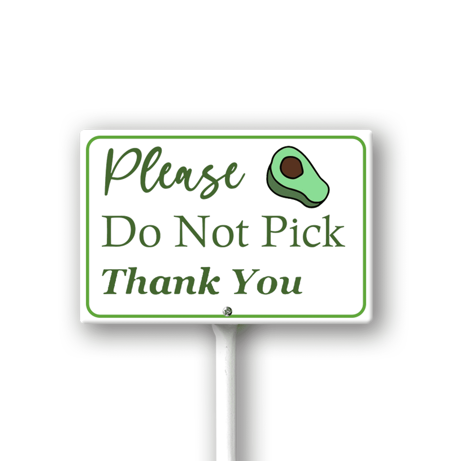 Eveokoki Please Do Not Pick Avocado Yard Sign with Stake Garden Signs ...
