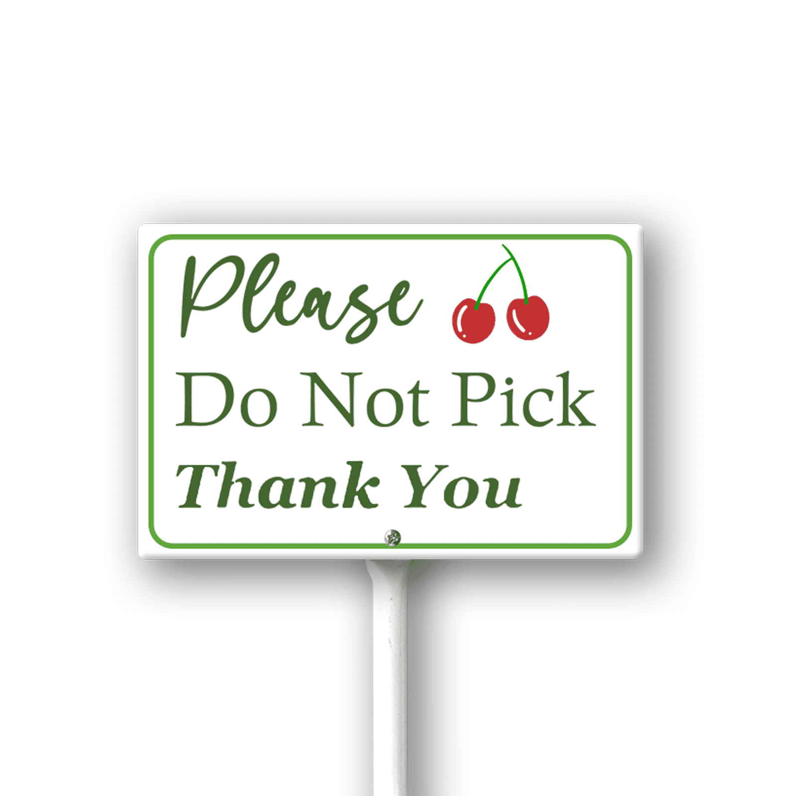 Eveokoki Please Do Not Pick Cherry Yard Sign with Stake Garden Signs ...