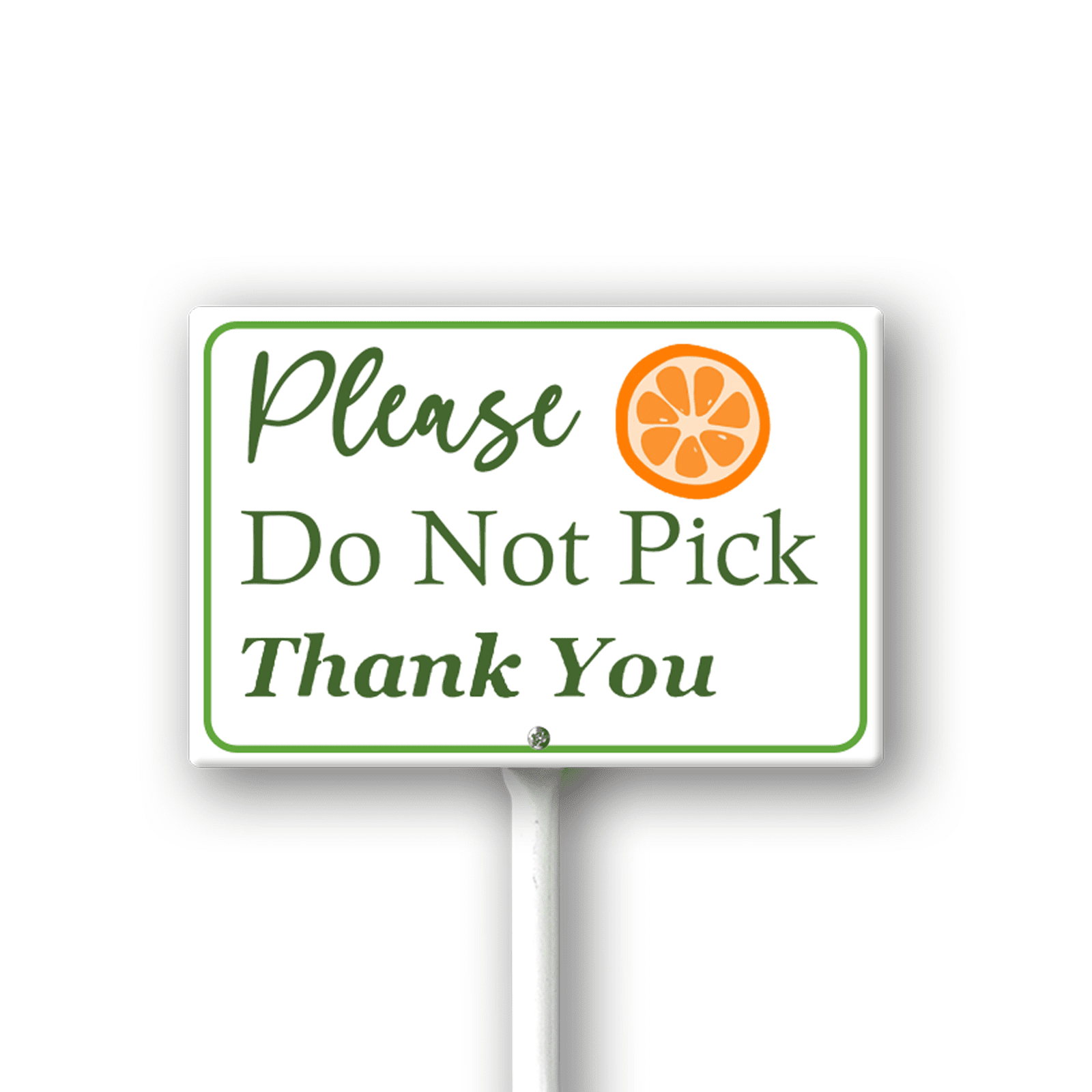 Eveokoki Please Do Not Pick Orange Yard Sign with Stake Garden Signs ...