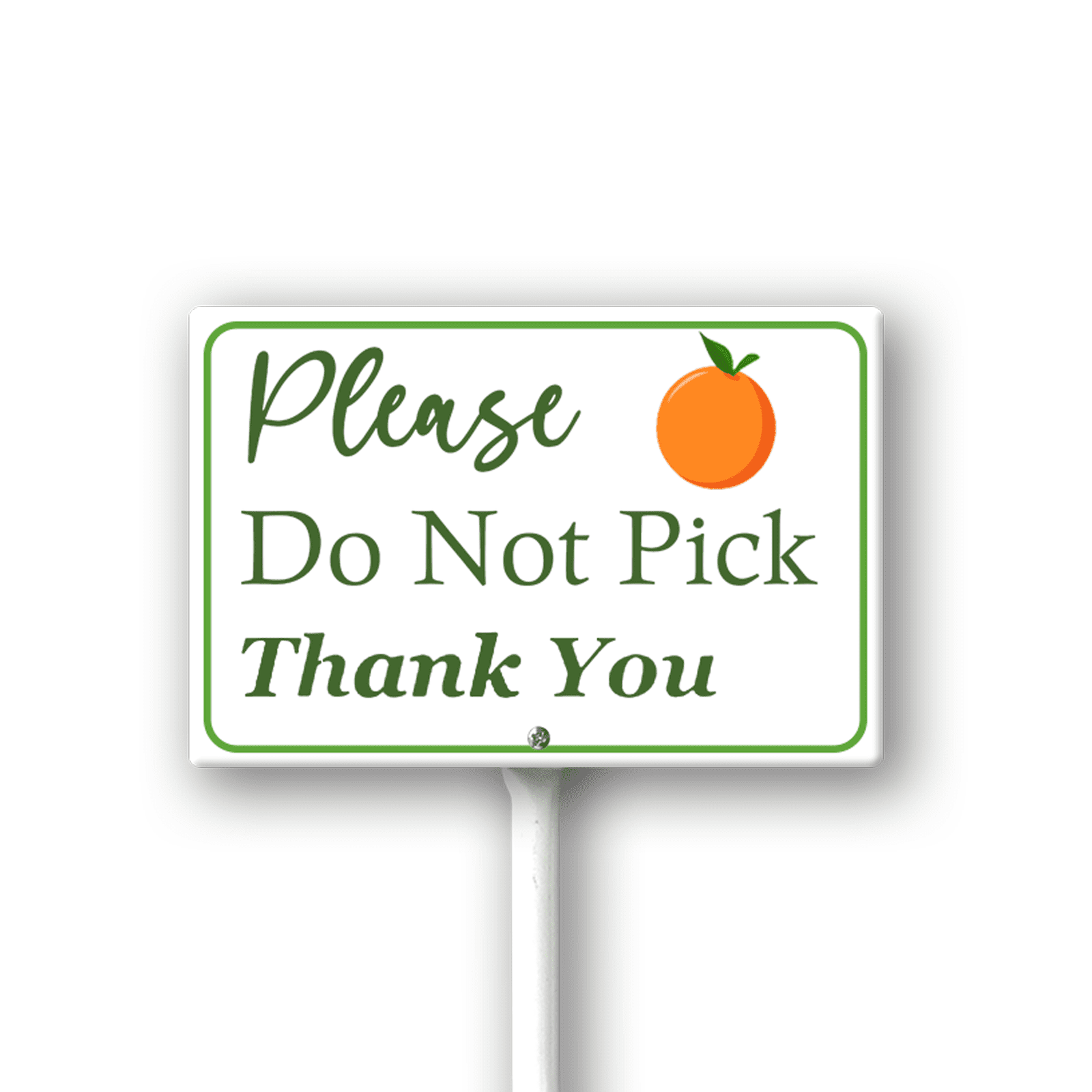 Eveokoki Please Do Not Pick Orange Yard Sign with Stake Garden Signs ...