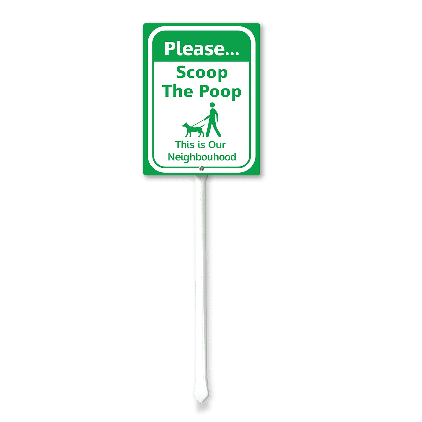 Eveokoki Please Scoop The Poop This Is Our Neighbourhood Yard Sign with ...