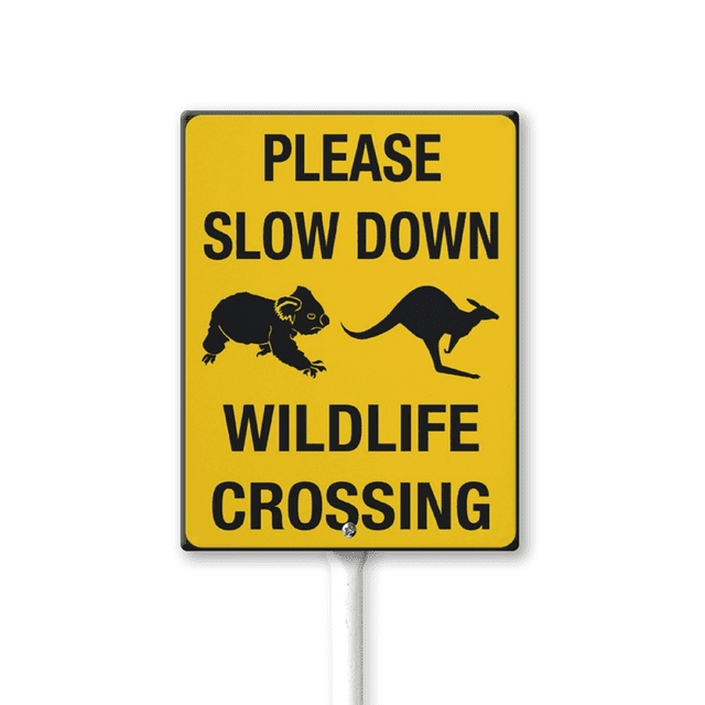 Eveokoki Please Slow Down Wildlife Crossing Sign With Stake For ...