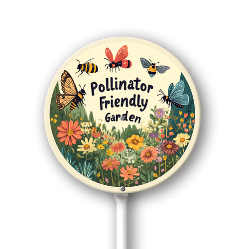 Eveokoki Pollinator Friendly Garden Sign with Stake Outdoor Aluminum ...