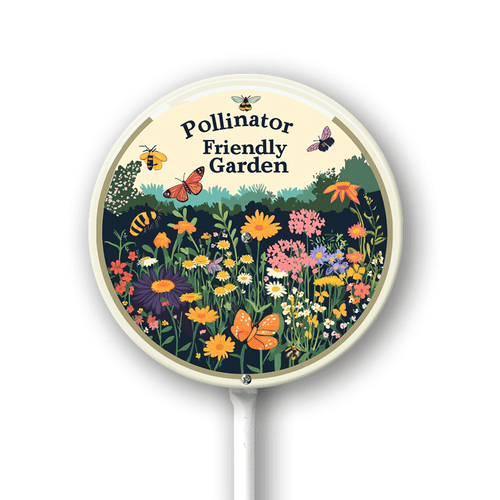Eveokoki Pollinator Friendly Garden Sign with Stake Outdoor Aluminum ...