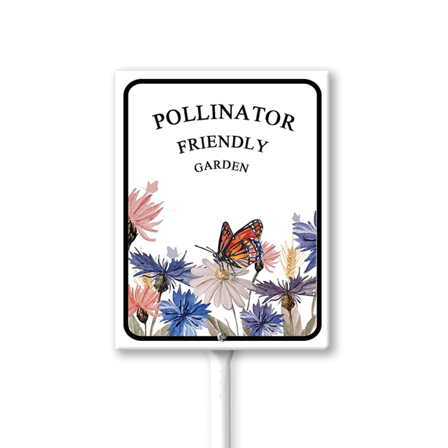 Eveokoki Pollinator Friendly Garden Yard Sign with Metal Stakes, 12in× ...
