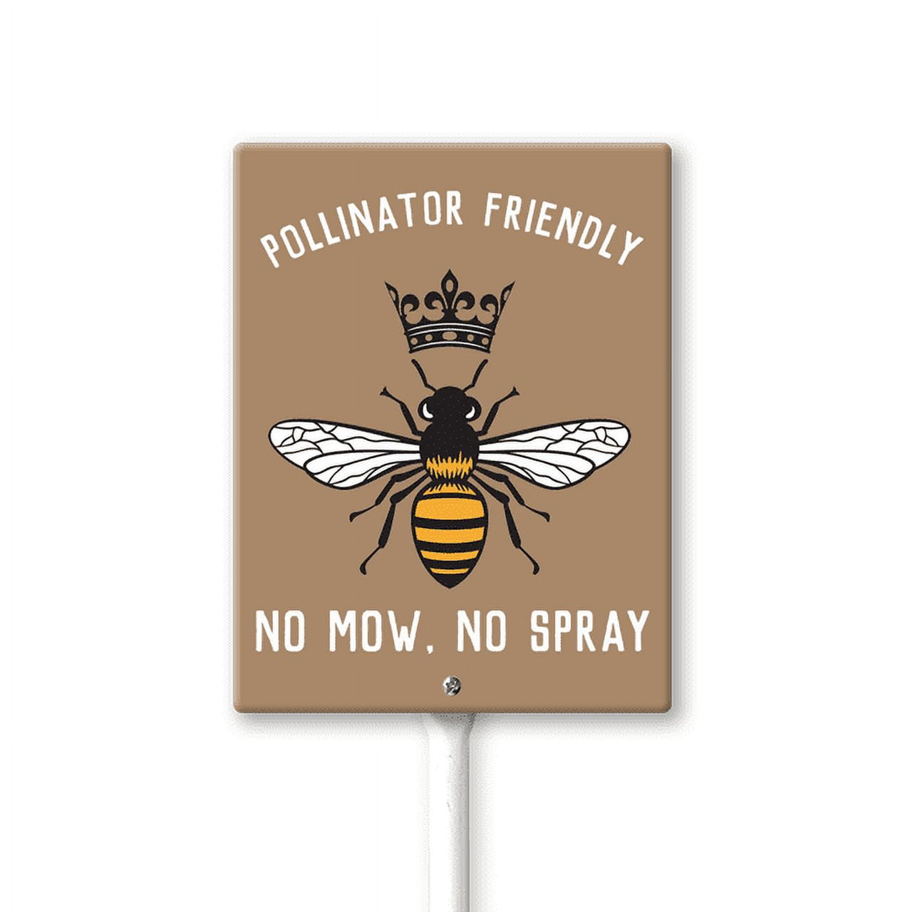 Eveokoki Pollinator Friendly No Mow, No Spray Yard Sign with Stakes 8in ...
