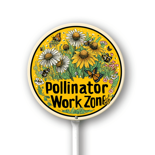 Eveokoki Pollinator Work Zone Garden Sign Pollinators Friendly Yard ...