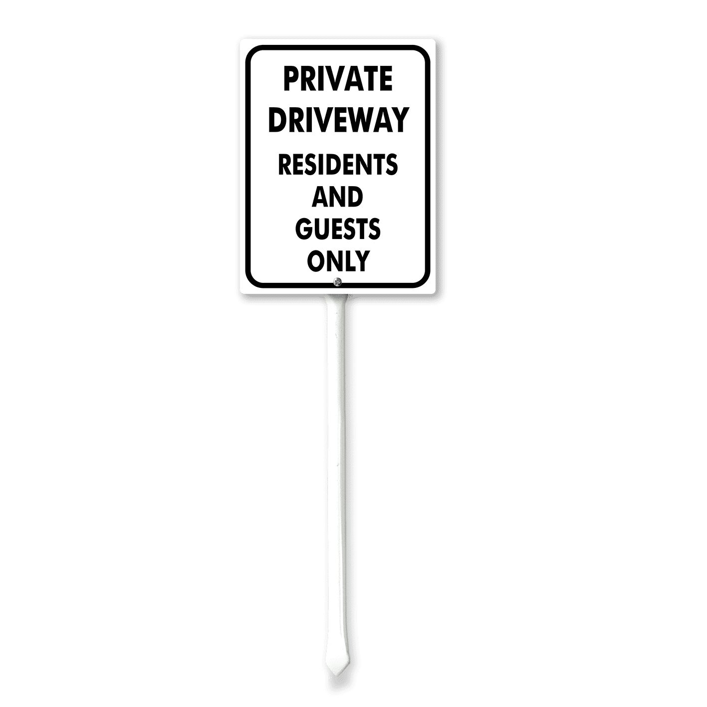 Eveokoki Private Driveway Residents And Guests Only Yard Sign with ...