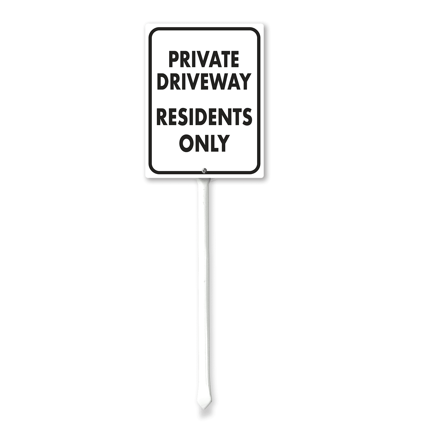 Eveokoki Private Driveway Residents Only Yard Sign with Stake 7x8.8inch ...